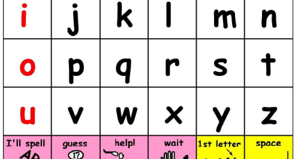 AAC Girls: Direct Selection Light Tech Alphabets