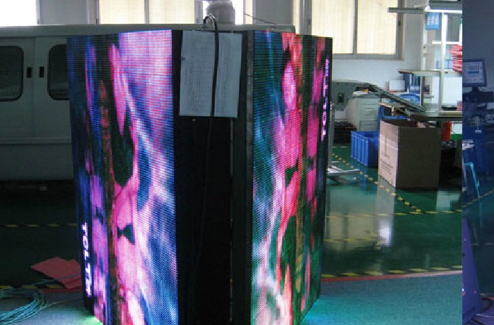 LED display manufacturer: double sided LED display shock American market