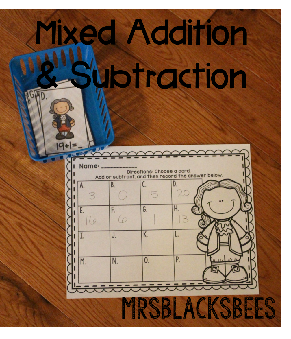 Presidents' Day Math Stations | Mrs. Black's Bees