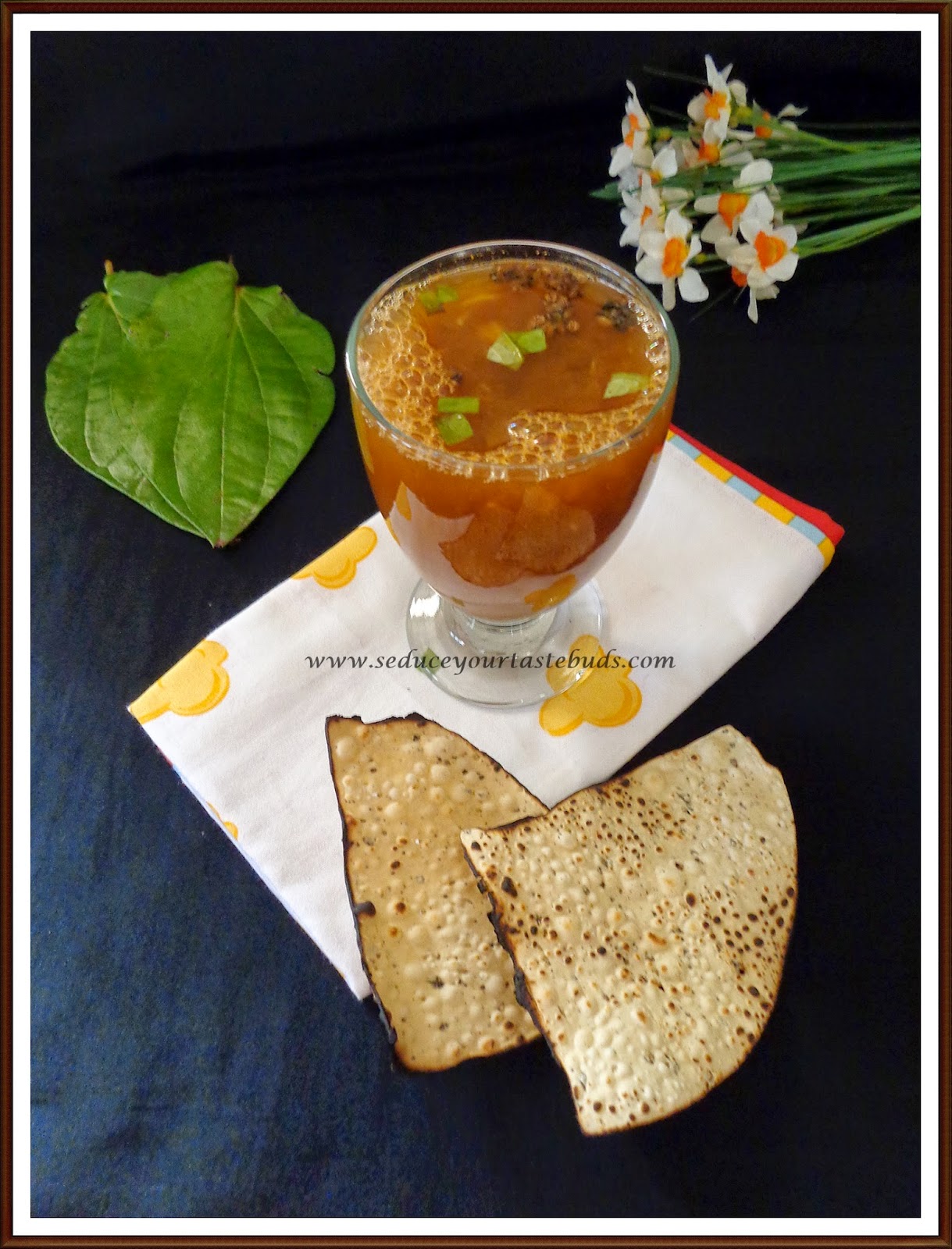 Seduce Your Tastebuds...: Vetrilai Rasam | Betel Leaves Soup