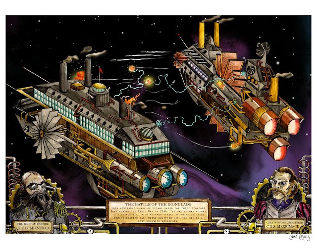 Jake LaGory- illustrator: Battle of the Ironclads