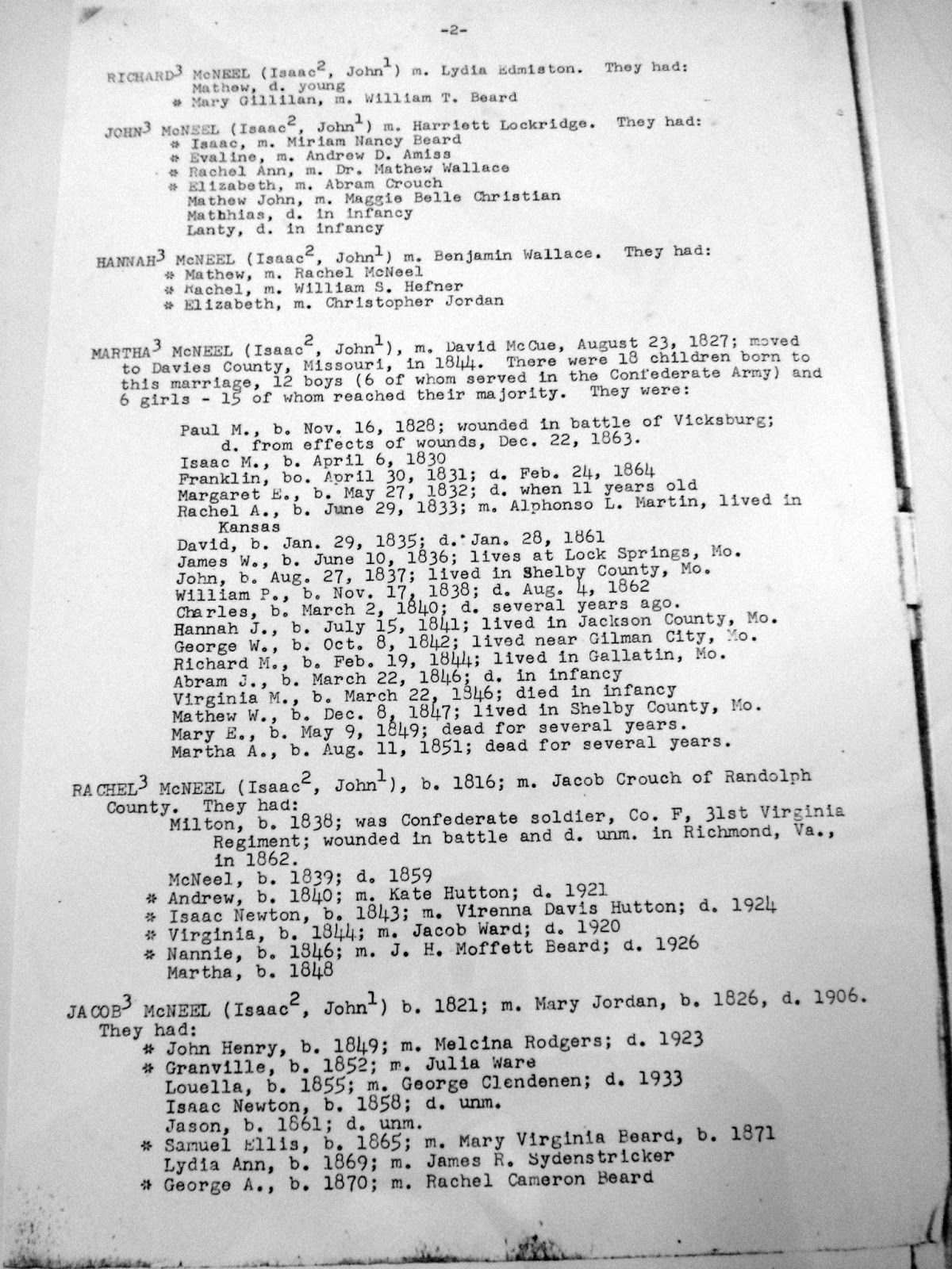 Super Wide Blog: The McNeel Family Tree