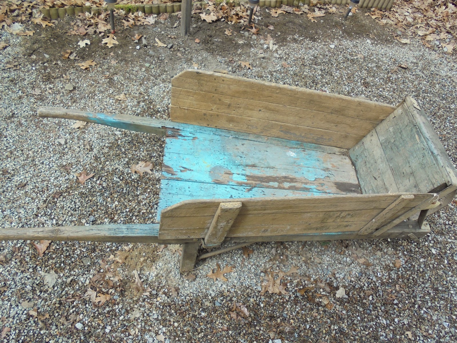 Log Cabin Antiques & Gifts: Original and primitive wheelbarrow