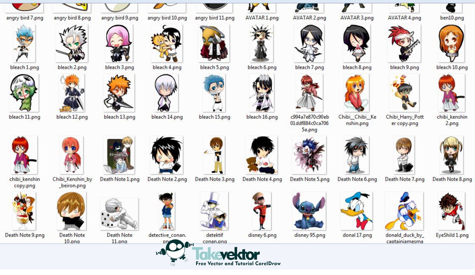 Free Download 121 Vector Cartoon Character Format Png ~ TakeVektor ...