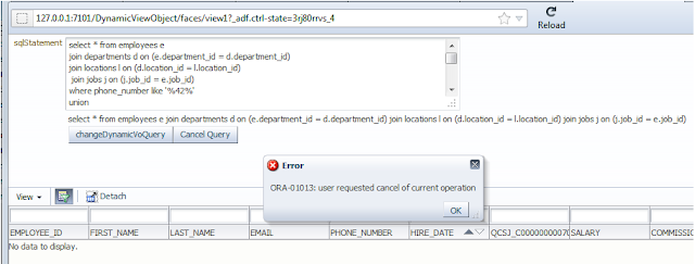 Oracle ADF 11g Tips: How to cancel a long running query (Part 2)
