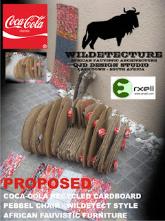QJD Design studio wildetect: proposed coke recycled cardboard pebble ...