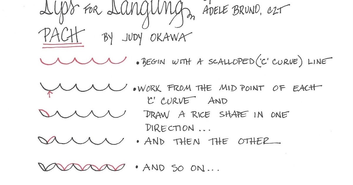 Tickled To Tangle: Tips for Tangling Pach