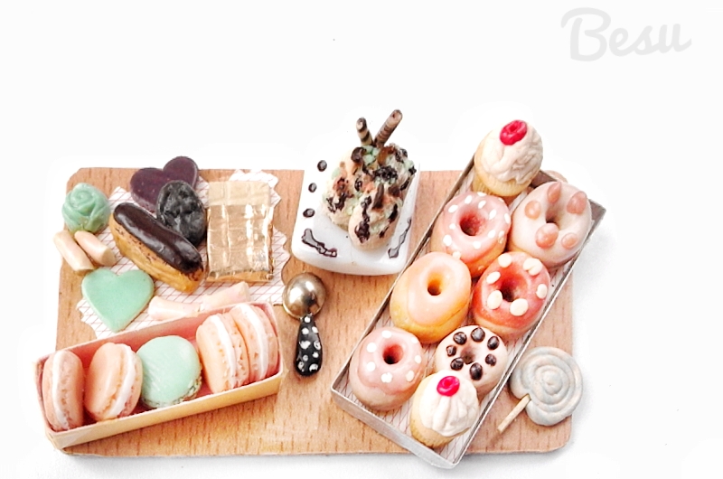 Besu-dolls and miniatures: Zestawy miniatur- jedzenie z modeliny ...