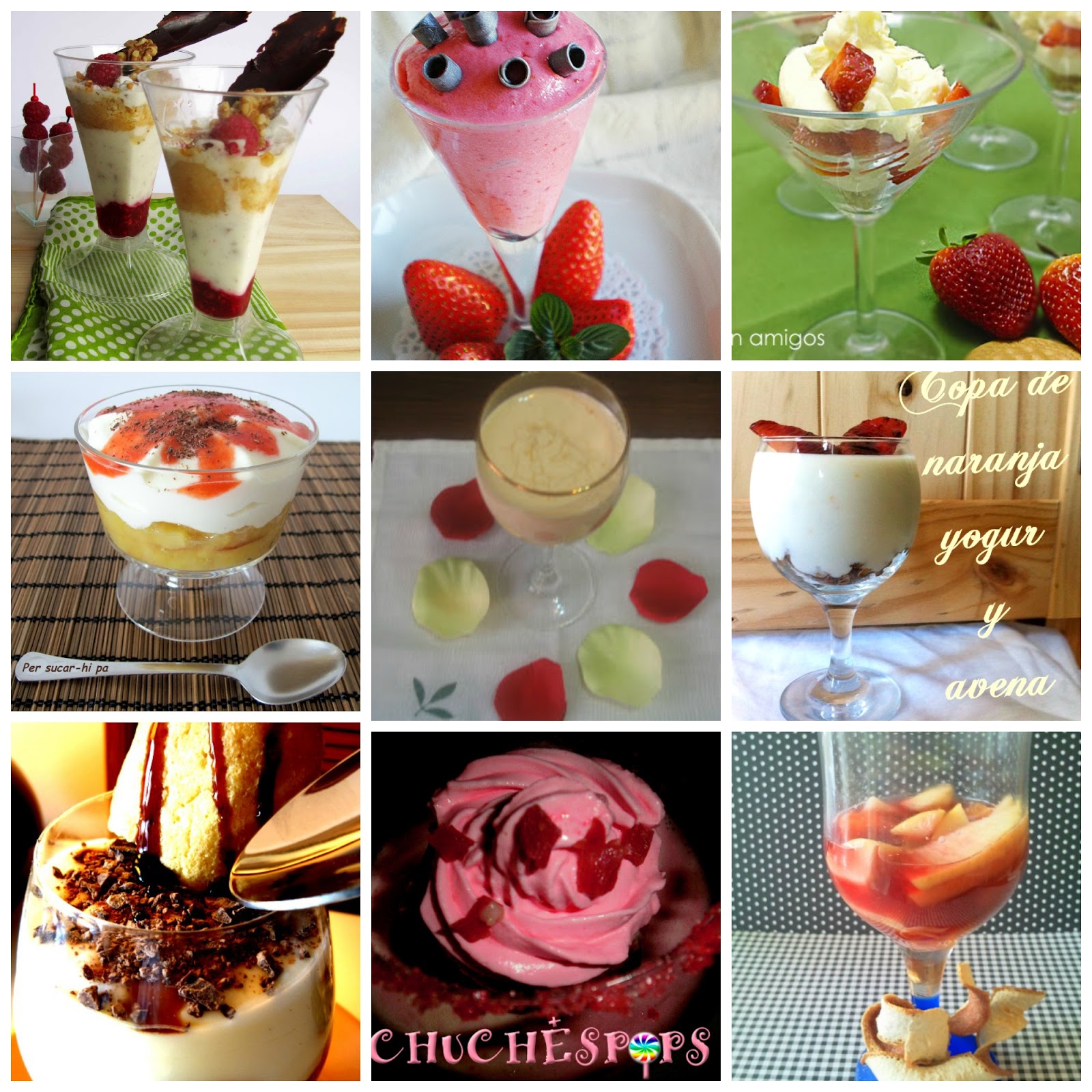 CHUCHESPOPS: POSTRES EN COPA