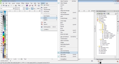 Koleksi Color Palette Manager Coreldraw x6 | Menggambar Vektor