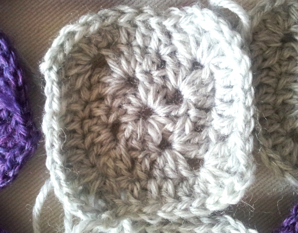 Life's Jewels on String: Granny Square Blanket.