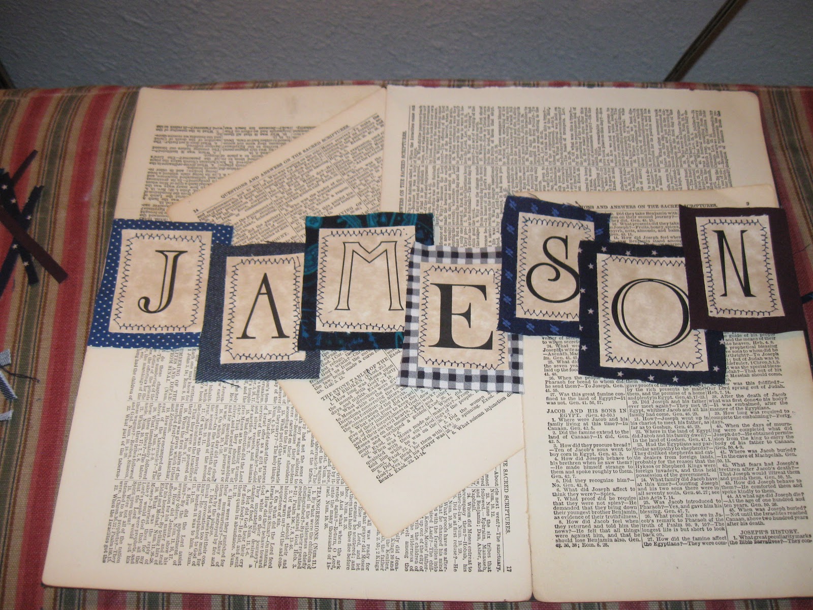 Gladness of Heart: DIY Name Plaque