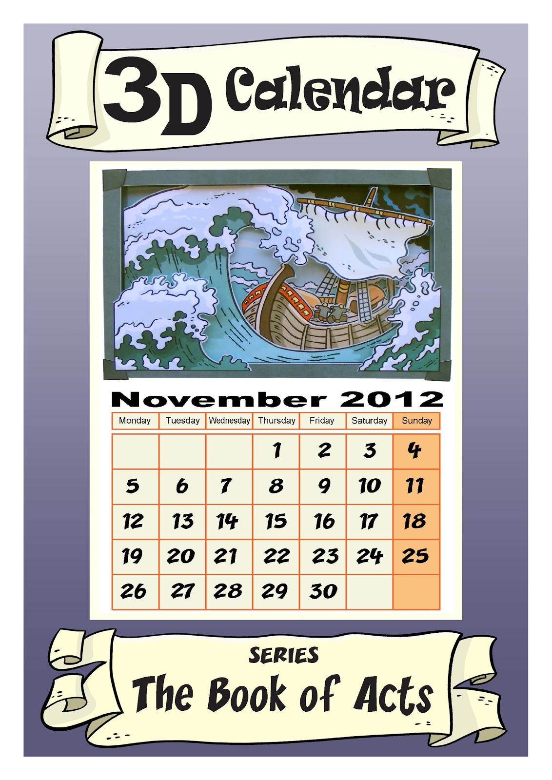 My Little House: Calendar for November 2012