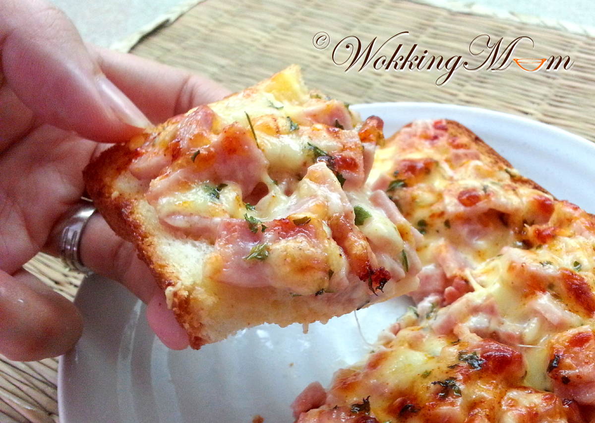 Let's get Wokking!: { Breakfast: Creamy Ham & Cheese on Thick Toast ...
