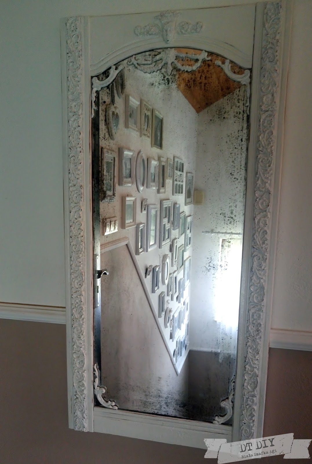 DIY - zrób to sam : TUTORIAL - Postarzanie tafli lustra