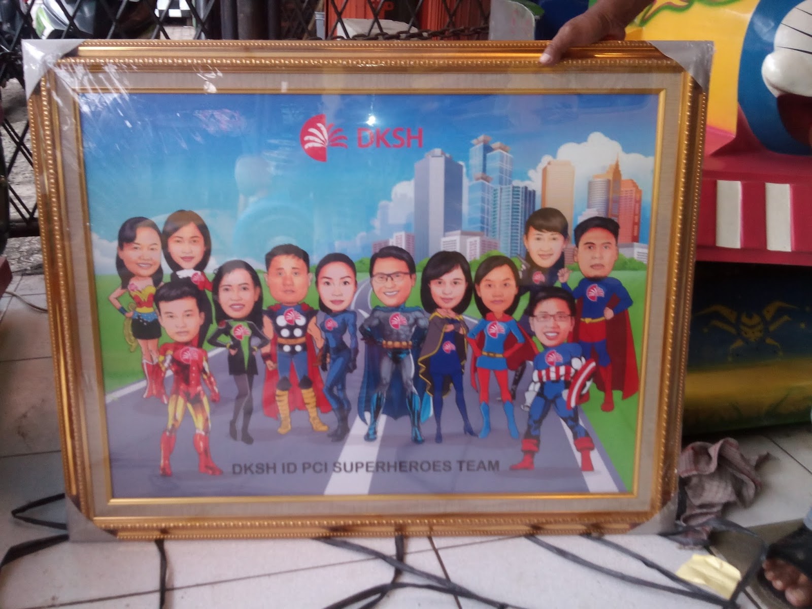 jasa karikatur murah: Karikatur Berbingkai