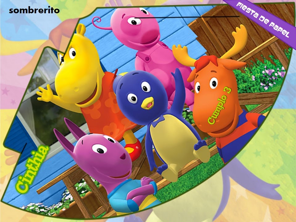 KI-112 Kit Imprimible y Editable backyardigans | Fiesta de papel