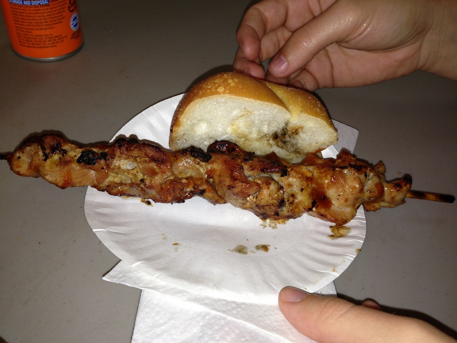 Man Up: Tales of Texas BBQ™: Chicken & pork pinchos in Puerto Rico!