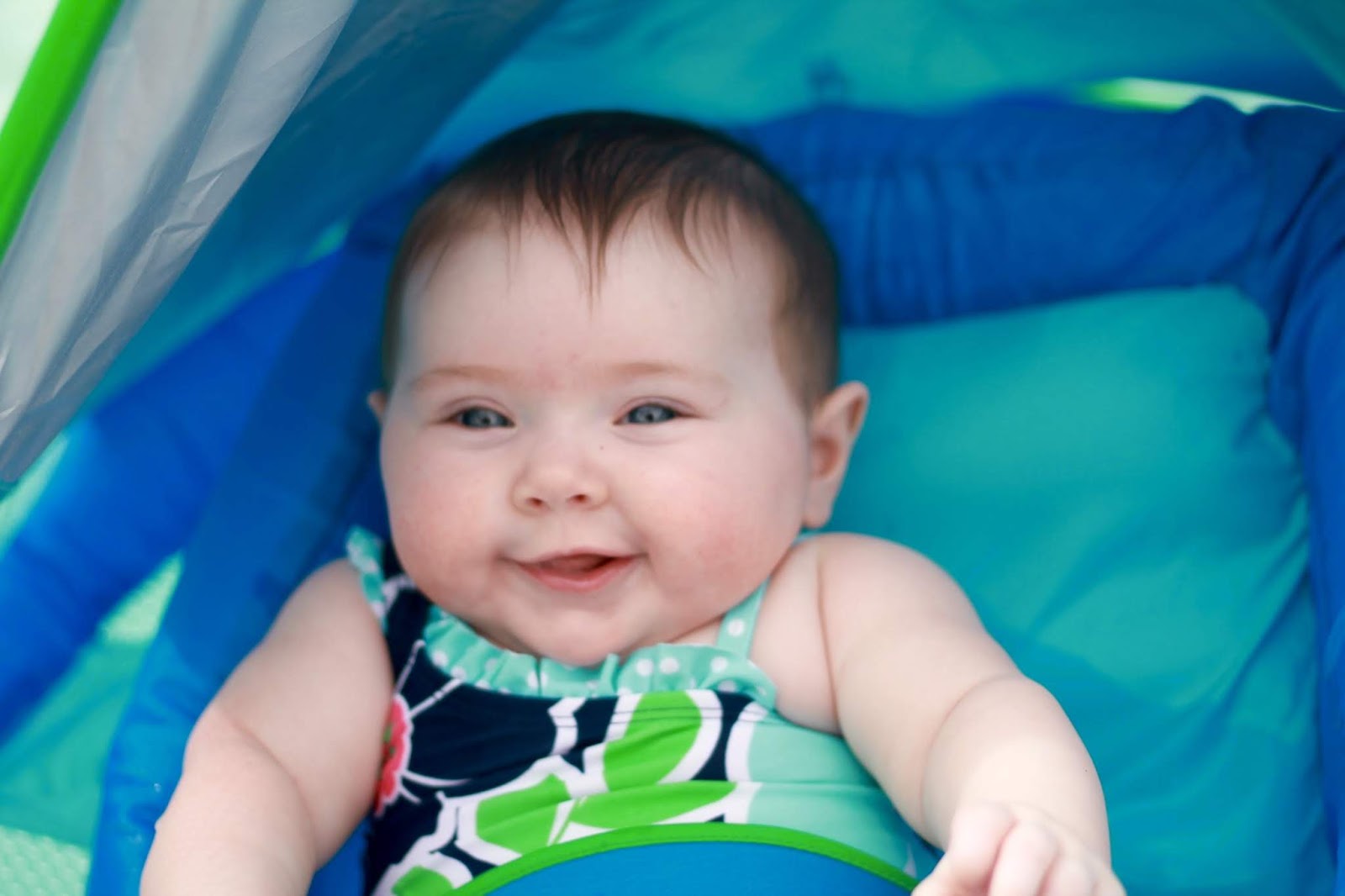 Water Safety with SwimWays Infant Baby Spring Float - I do deClaire