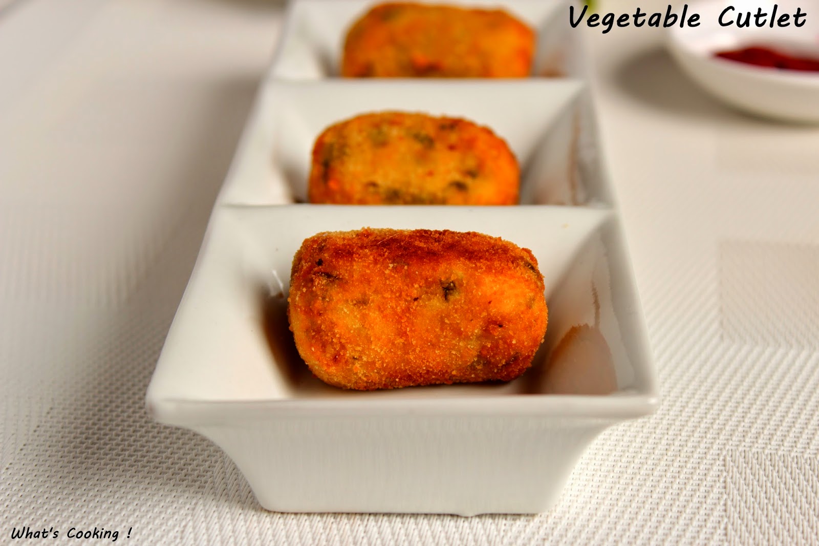 The Noisy Kitchen : Vegetable Cutlet