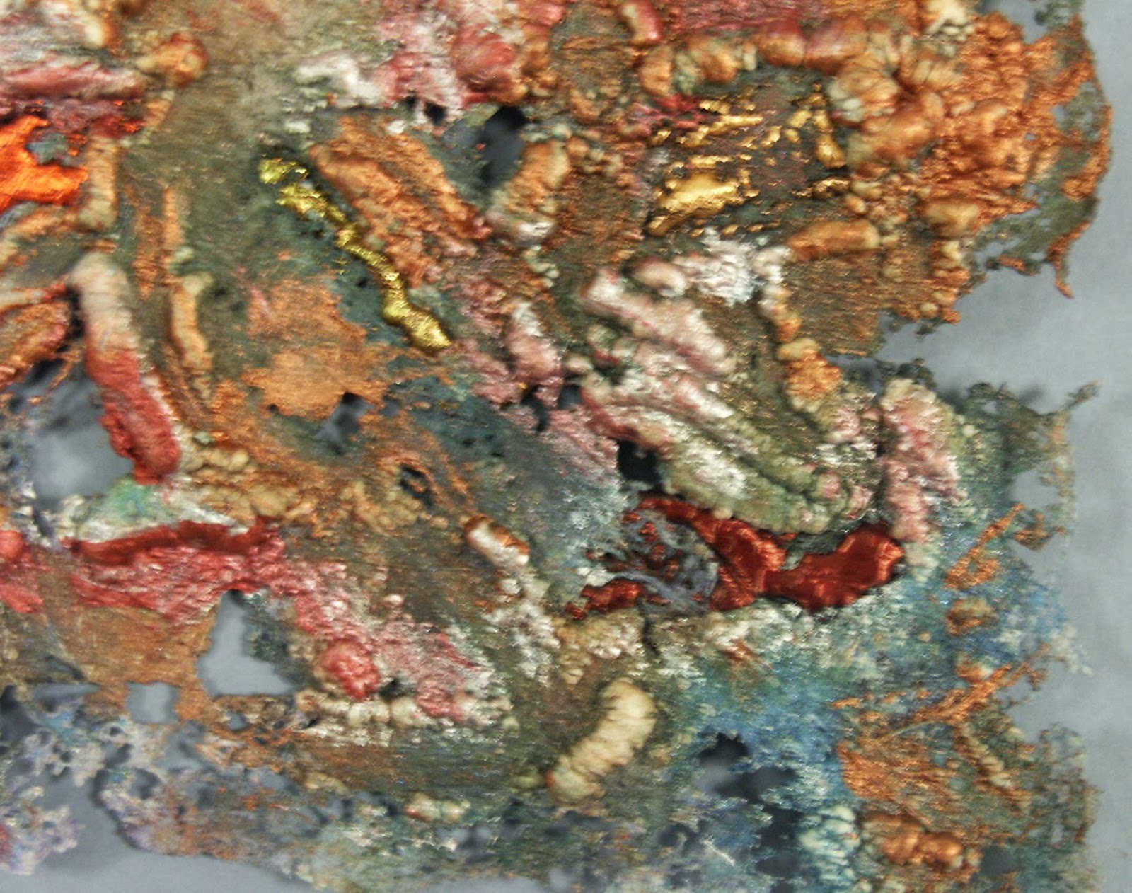 Friendly Plastic with Molten Designs: 3D Dimensional Medium for Mixed Media