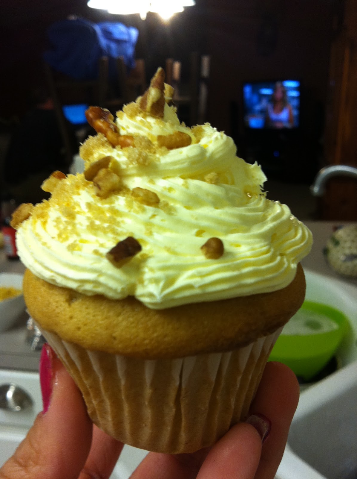Journal Cake Butter Pecan Cupcakes Topped With Buttercream Frosting