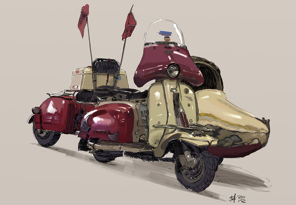 Martin Squires Automotive Illustration: Watsonian Squire Centenary ...