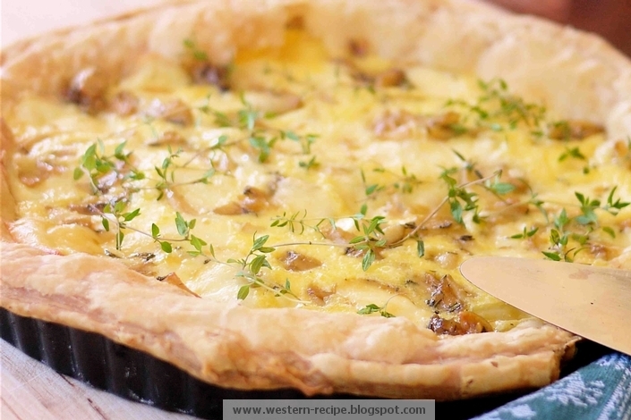 Food For Newbies: Garlic Tart with Cream Cheese and Spinach