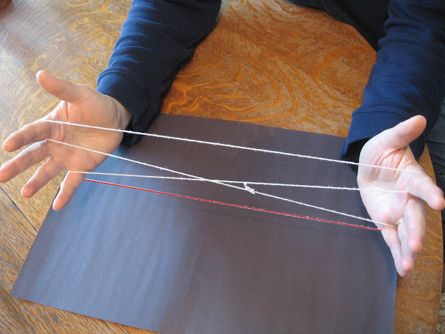 Almost Unschoolers: The Eiffel Tower String Trick - Step by Step
