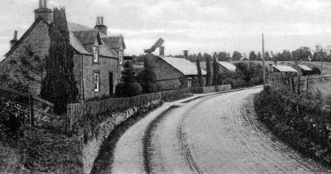 Tour Scotland: Old Photograph Gellyburn Road Murthly Perthshire Scotland