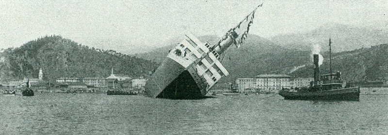 WARSHIPSRESEARCH: Spanish merchant ship Prinses Jolanda capsized in 1912