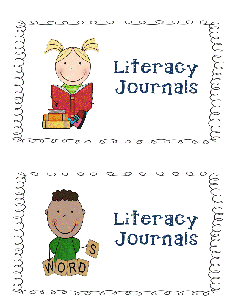 First Grade Funtastic: Literacy Label with Girl
