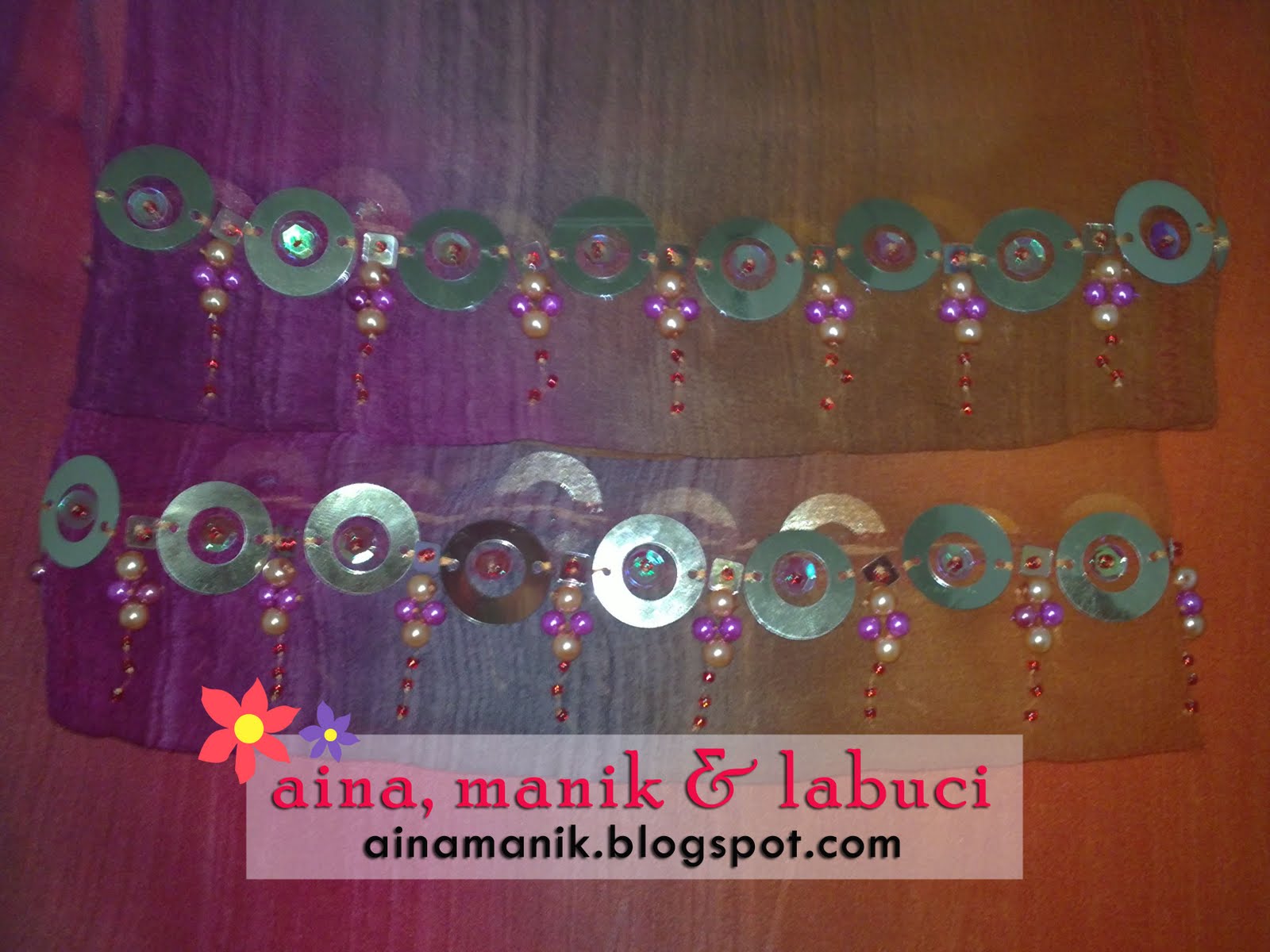 Aina, Manik & Labuci: Sulam Manik Bunga Lawang+Tabur