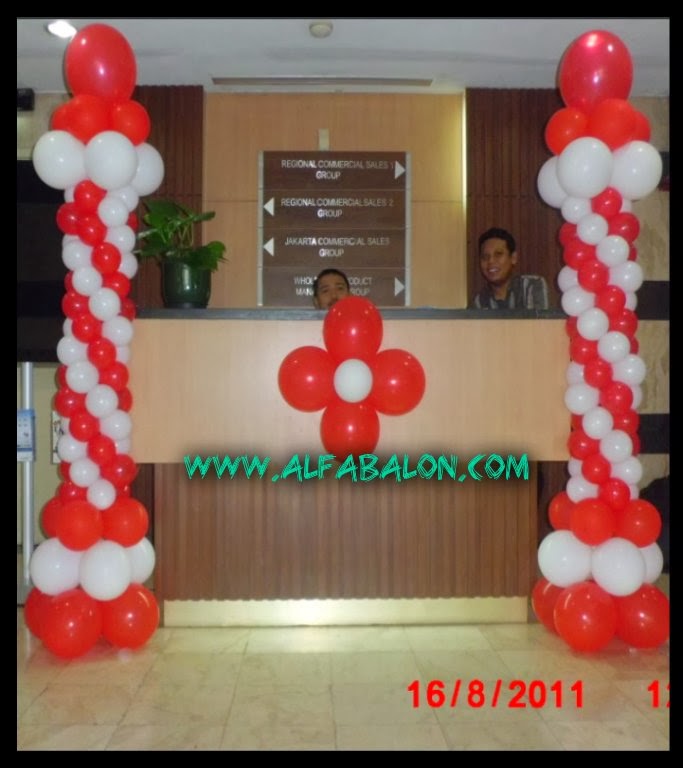 DEKORASI BALON STANDING | Alfa balon