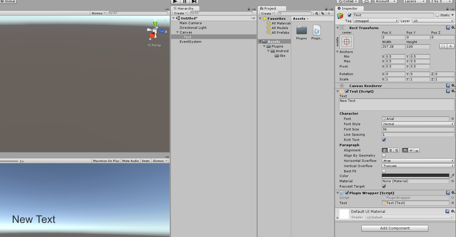 unity-android plugin using Android Studio. 유니티 안드로이드 플러그인.