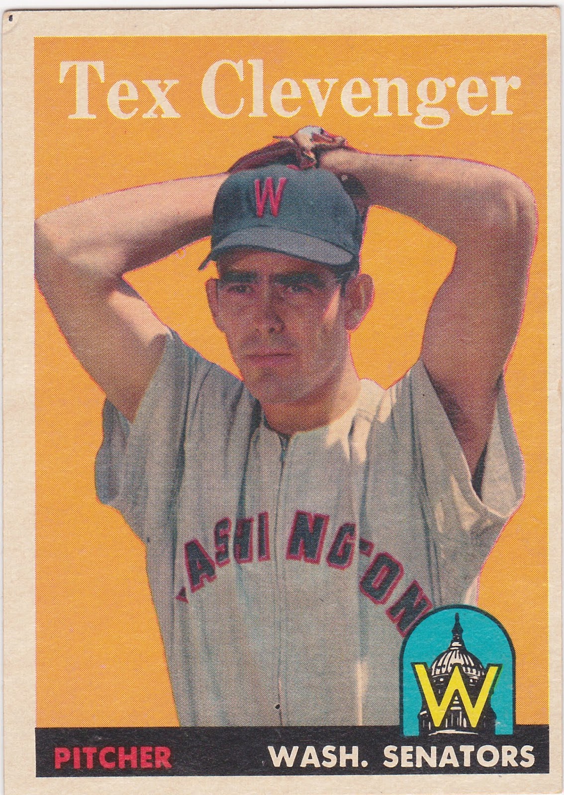 Talking Heads: The Topps 1958 Baseball Set: #31 Tex Clevenger
