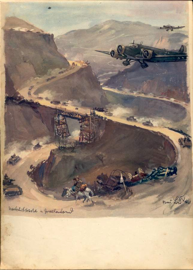 1941: The nazi invasion of Greece through the paintings of Hans Liska ...