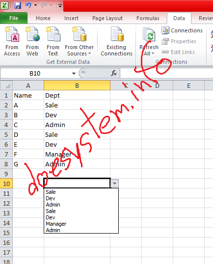 Doesystem: การสร้าง List ใน Excel