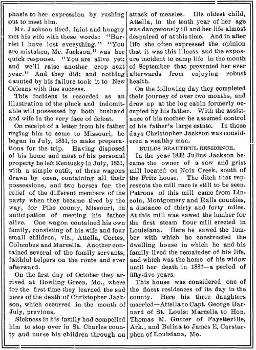 Ohio County, Kentucky History: Christopher Jackson and wife, Catherine ...
