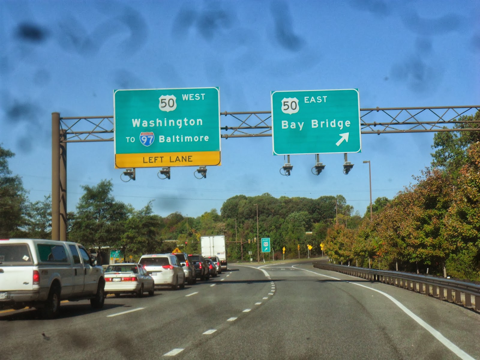 Luke's Signs: U.S. Route 50 & U.S. Route 301 in Maryland