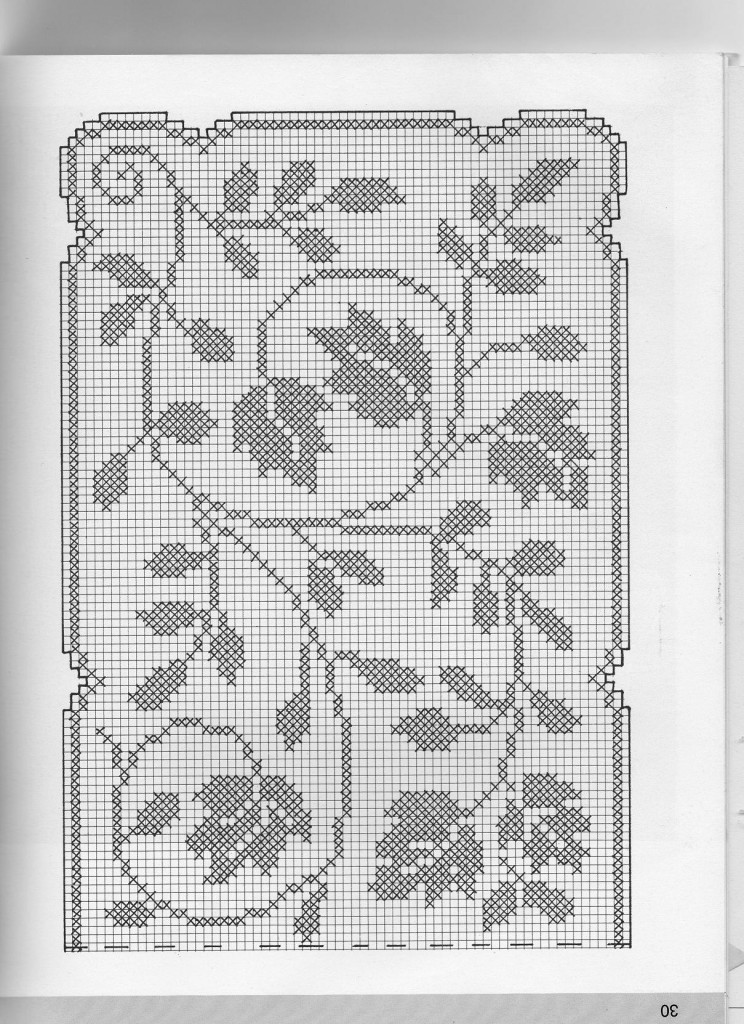 schemi uncinetto filet centri rose angeli fiori ~ Crochet Filet