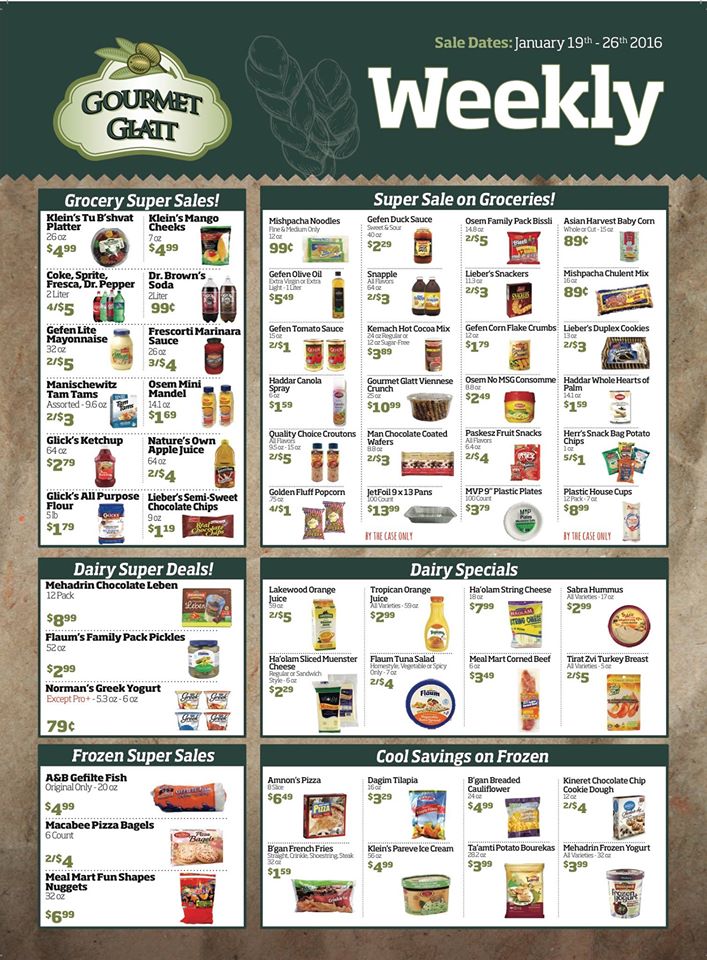 Hefkervelt : Gourmet Glatt weekly specials