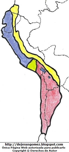 DE JESUS GÓMEZ: DIBUJOS DEL MAPA DEL TAHUANTINSUYO A COLORES