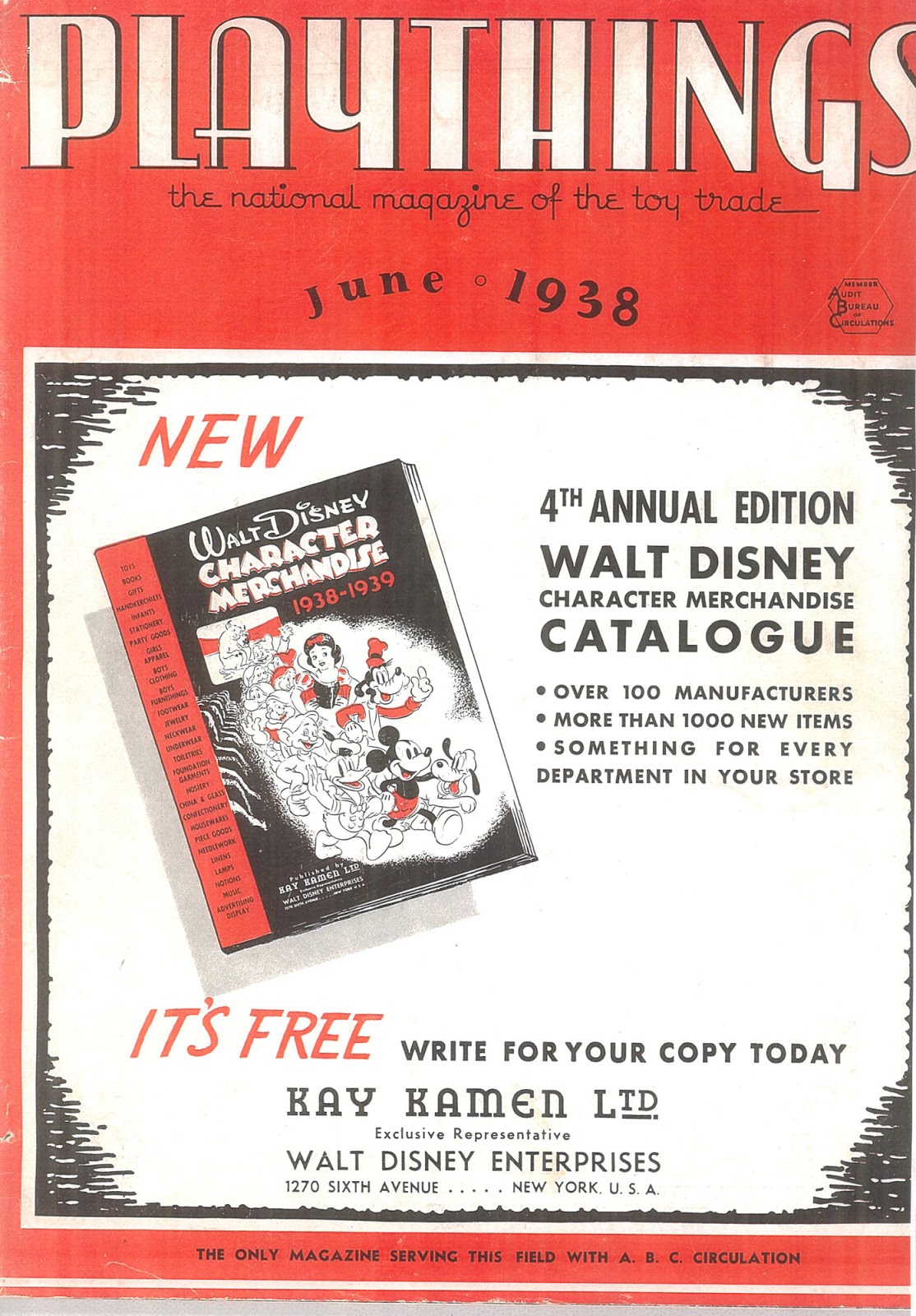 Filmic Light - Snow White Archive: Snow White in Playthings Magazine