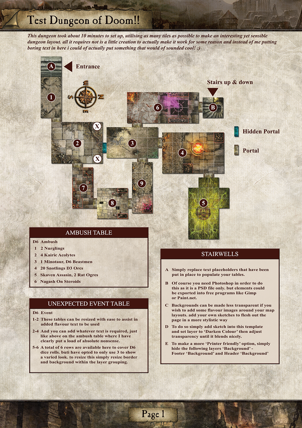 SOMETHING IN THE DUNGEON: WHQ Shadows Over Hammerhal map making kit