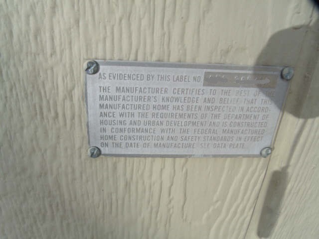 DO NOT REMOVE TAG! - Attention Manufactured Home Owners