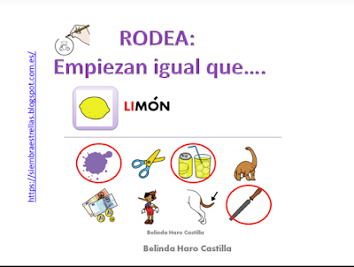 Escuela infantil castillo de Blanca: JUEGA CON LA LETRA L