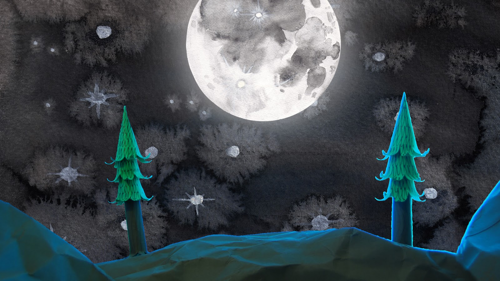 Alicia Carradus: Shrek Backdrops for Way Off Broadway