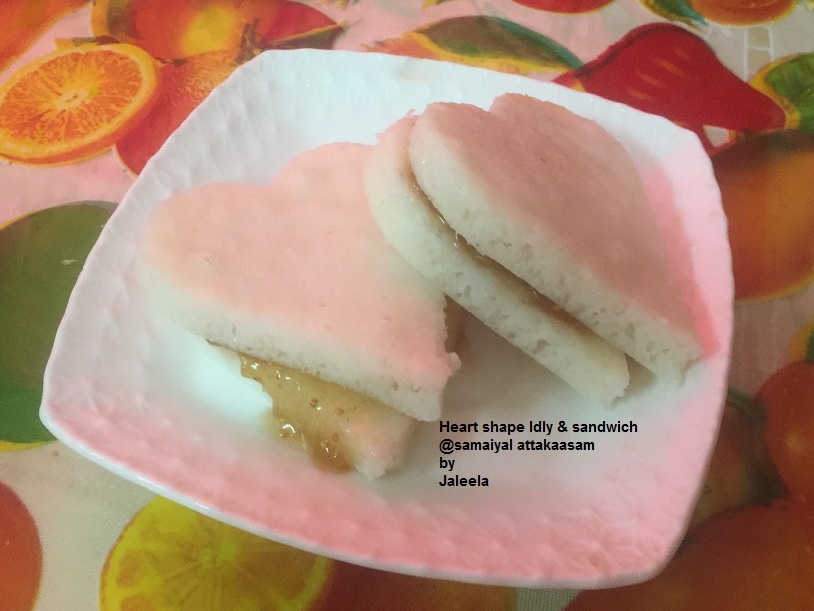 Heart shaped Idly- இதயவடிவ இட்லி- சமையல் அட்டகாசங்கள் :: சமையல் ...