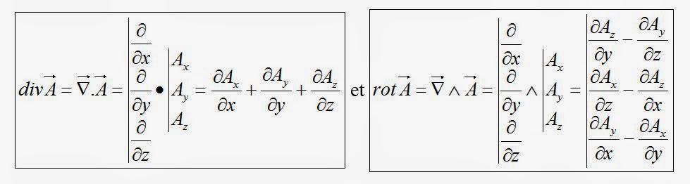 les cours de Monsieur Eddy: Opérateur Div et Rot
